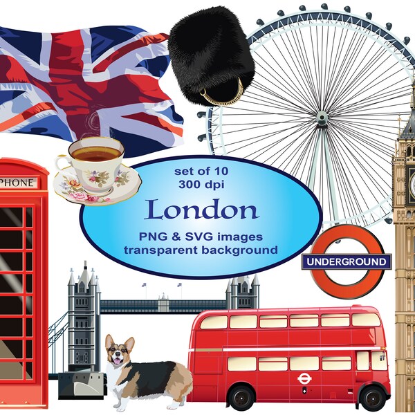London Clip Art - Etsy UK