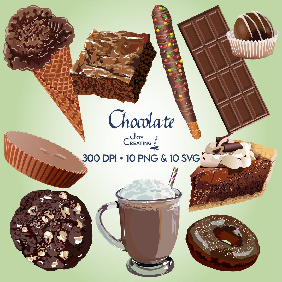 Food SVG Clipart Chocolate - Etsy