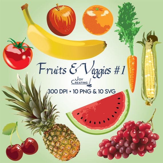 Fruits And Vegetables Clip Art