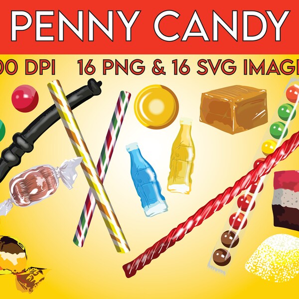 Candy Clipart - Etsy