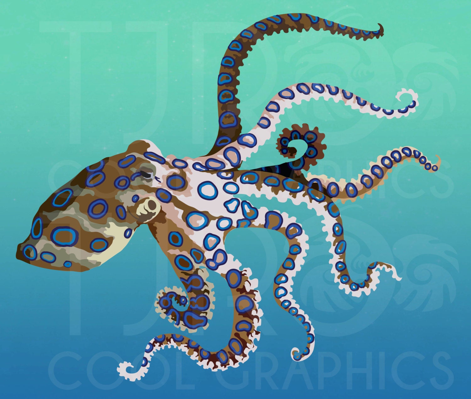 Ocean Animals Clip Art Octopus Clipart SVG Clipart PNG | Etsy Australia