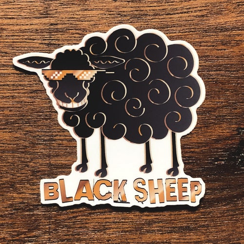 Black Sheep Vinyl Sticker Sheep Sticker Vinyl Stickers - Etsy