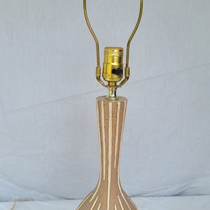 Vintage Mid Century Modern FAIP Chalkware Lamp Light Genie Bottle MCM ...
