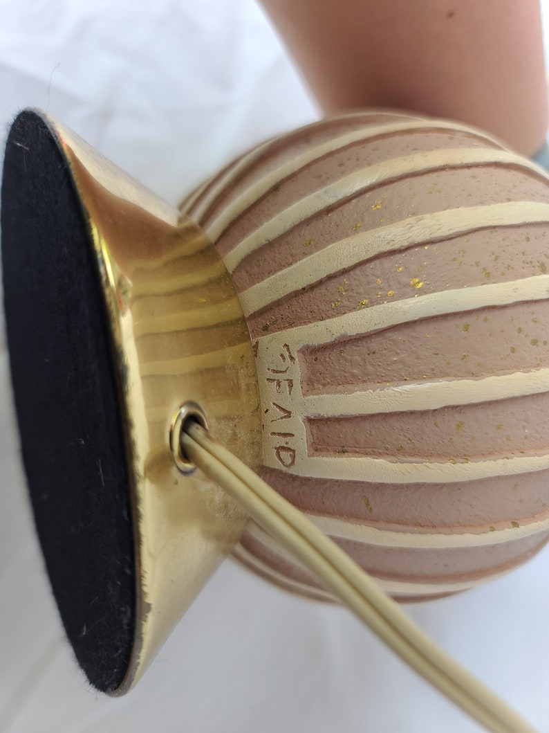 Vintage Mid Century Modern FAIP Chalkware Lamp Light Genie Bottle MCM ...