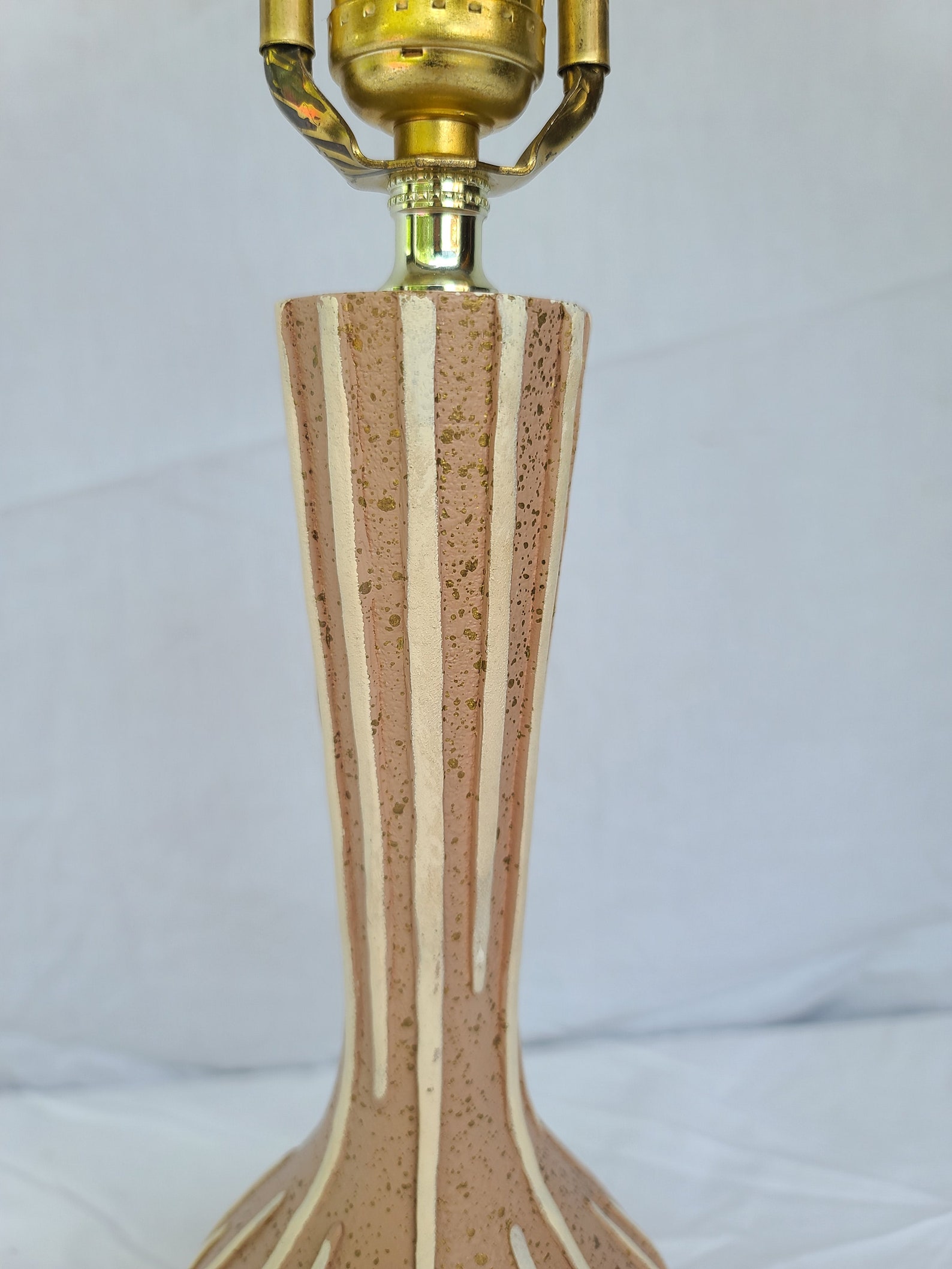 Vintage Mid Century Modern FAIP Chalkware Lamp Light Genie Bottle MCM ...