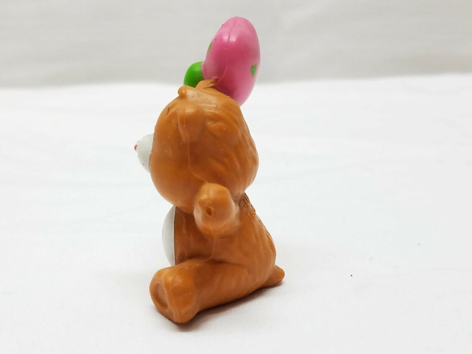 Vintage 1983 AGC Care Bears PVC Cake Topper 2 Brown Tenderheart Heart ...