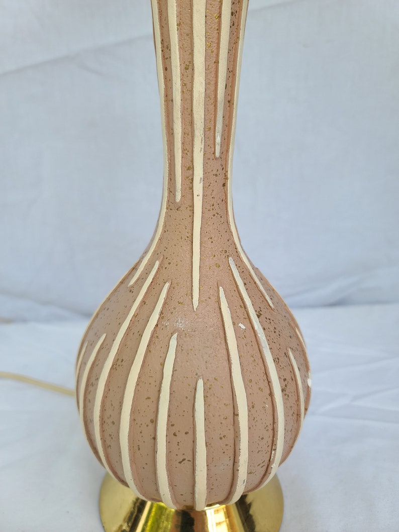 Vintage Mid Century Modern FAIP Chalkware Lamp Light Genie Bottle MCM ...