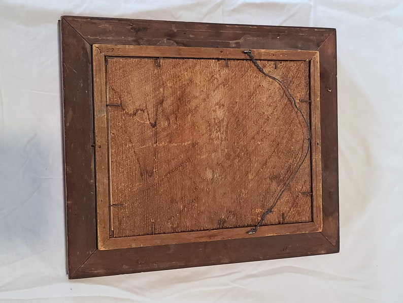 Victorian Antique Wood Glass Gold Gilt Deep Well Frame - Etsy