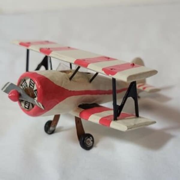 Wood Carved Airplane Models - Etsy