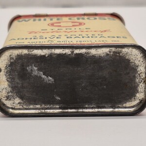 Vintage 1930's Advertising AMERICAN WHITE CROSS Bandage Tin Canco ...