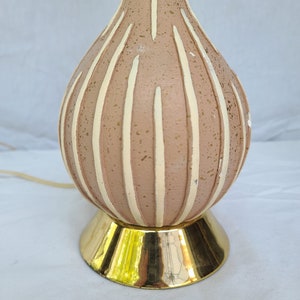 Vintage Mid Century Modern FAIP Chalkware Lamp Light Genie Bottle MCM ...