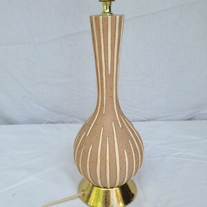 Vintage Mid Century Modern FAIP Chalkware Lamp Light Genie Bottle MCM ...