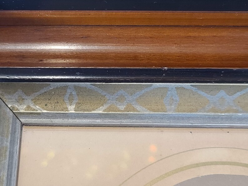 Victorian Antique Wood Glass Gold Gilt Deep Well Frame - Etsy