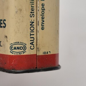 Vintage 1930's Advertising AMERICAN WHITE CROSS Bandage Tin Canco ...