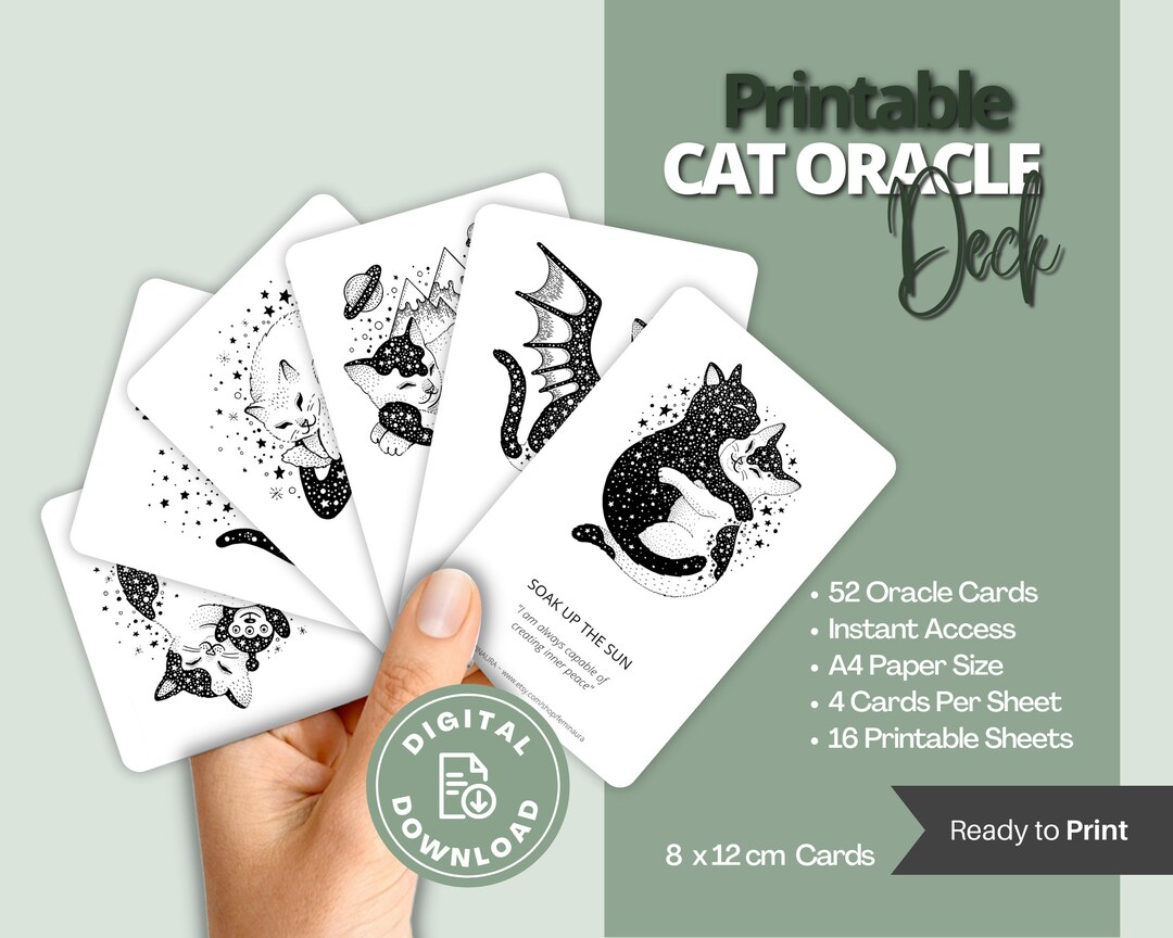 Cat Oracle Deck | Advice From Cats | Guidance Cards | Oracle Cards ...