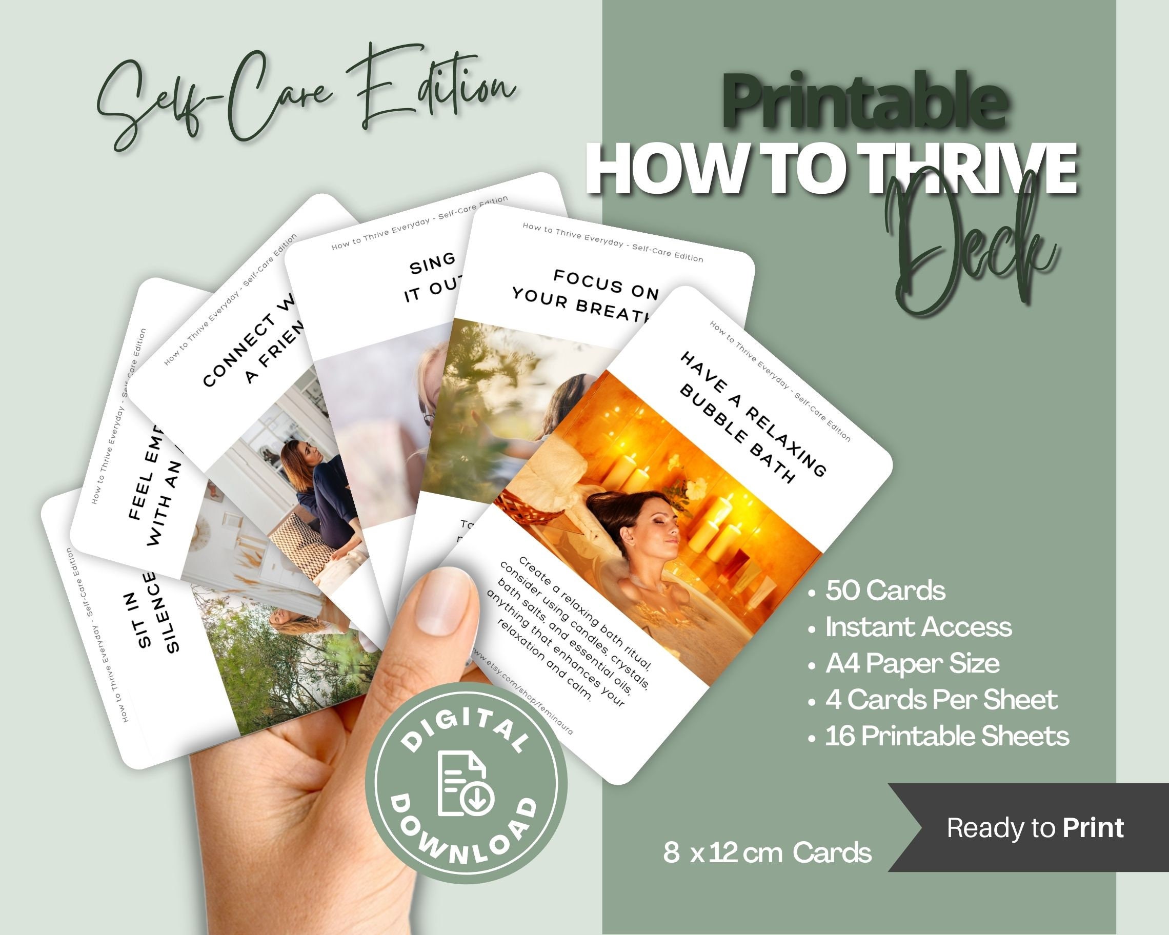 Self-care Cards Self-care Activities Self-care Practices 30 Day Self ...