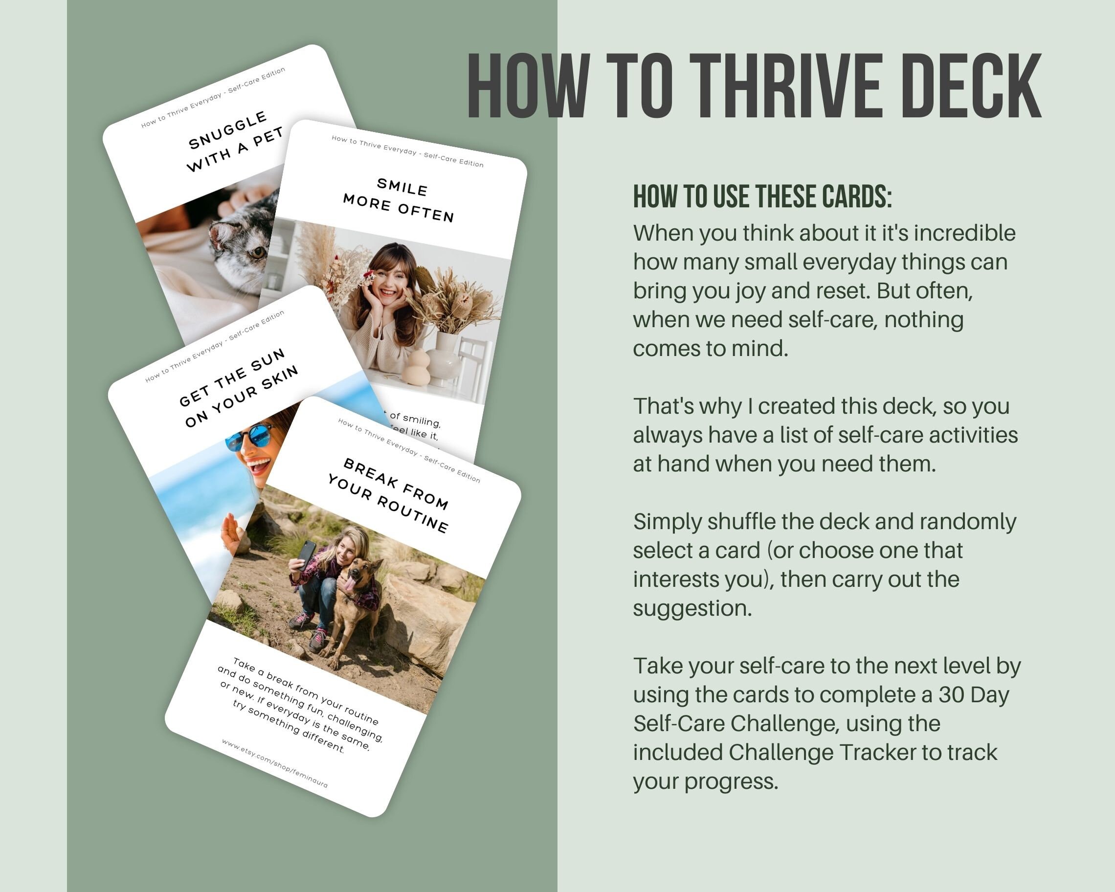 Self-care Cards Self-care Activities Self-care Practices 30 Day Self ...