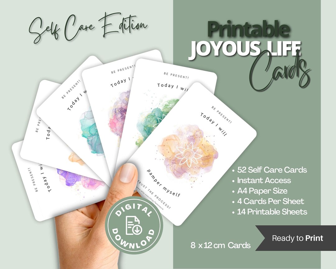 Self Care Cards | Yoga Cards | Meditation Cards | Self Discovery Cards ...