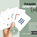 Zener (ESP) Cards | DIY Training Deck | ESP Cards | Psychic Training ...