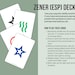 Zener (ESP) Cards | DIY Training Deck | ESP Cards | Psychic Training ...