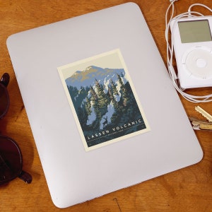 Lassen Volcanic National Park California Steam Vinyl Sticker–laptop ...