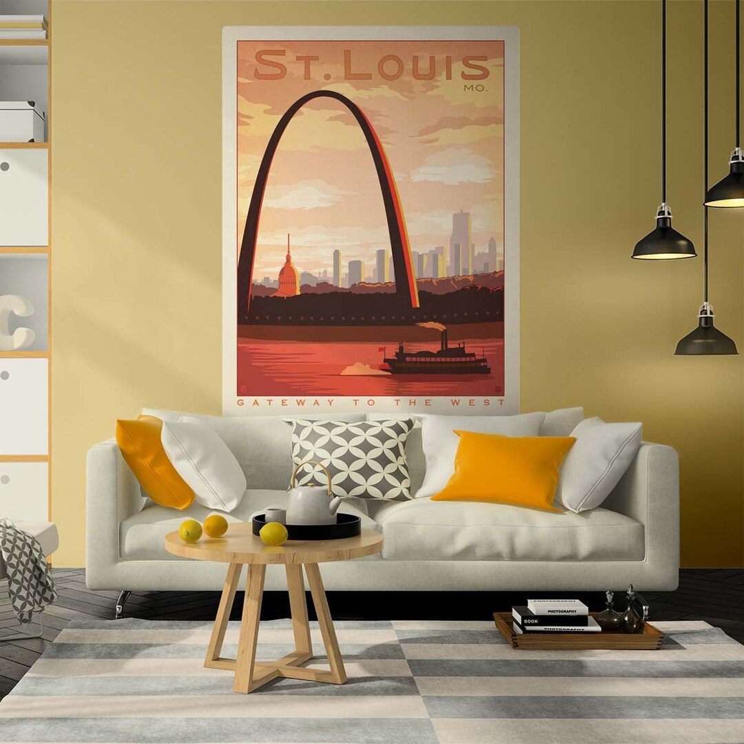 Missouri Wall Decal, St. Louis Gateway Arch Peel and Stick Removable ...