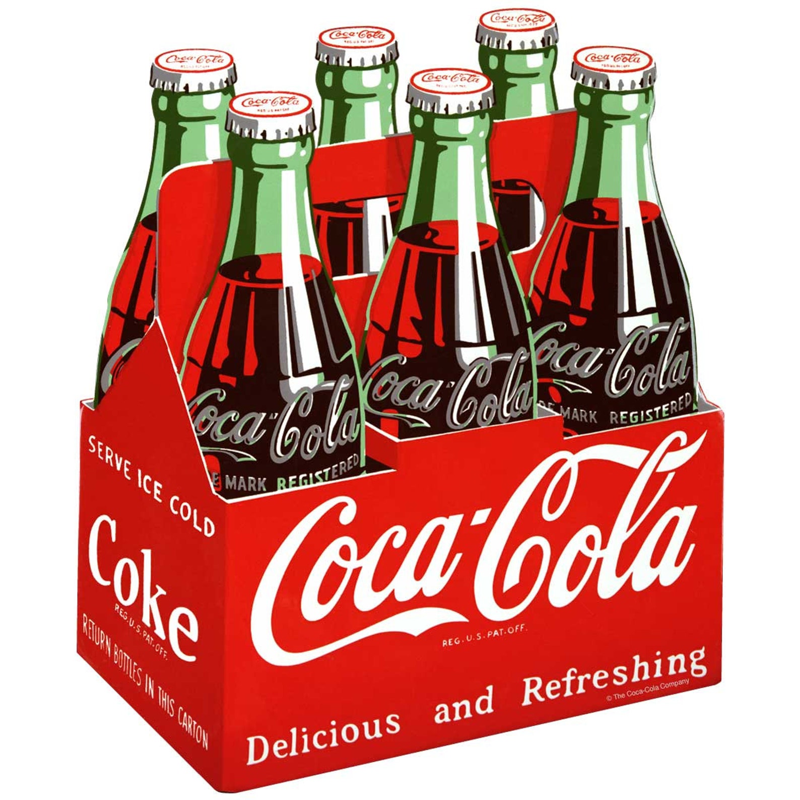 Coca-cola Decal Six Packvinyl Decalpeel and Stick Decalself - Etsy