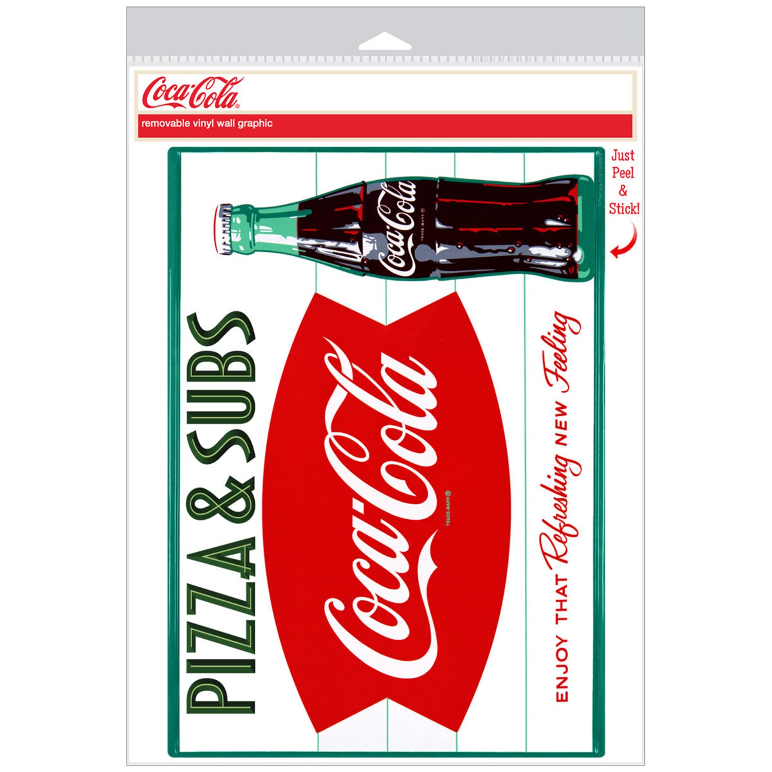 Coca-cola Decal Pizzas & Subs Fishtailvinyl Decalpeel and - Etsy