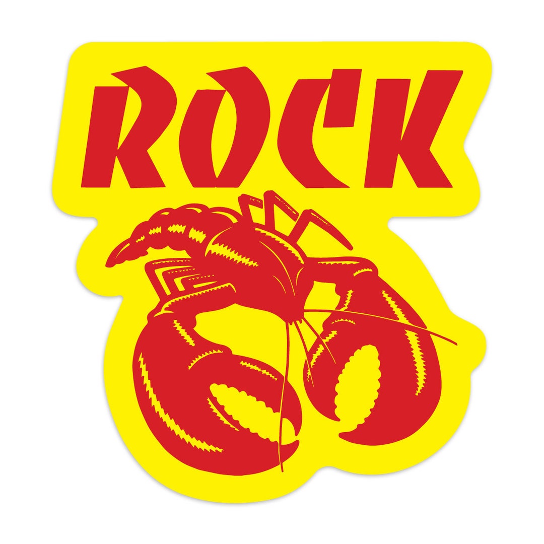 Rock Lobster Mini Vinyl Sticker, Rock and Roll Stickers, for ...