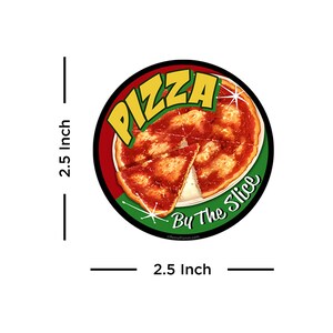 Sticker Set Best Pizza in Town, 4 Waterproof Vinyl Decals for Laptop ...