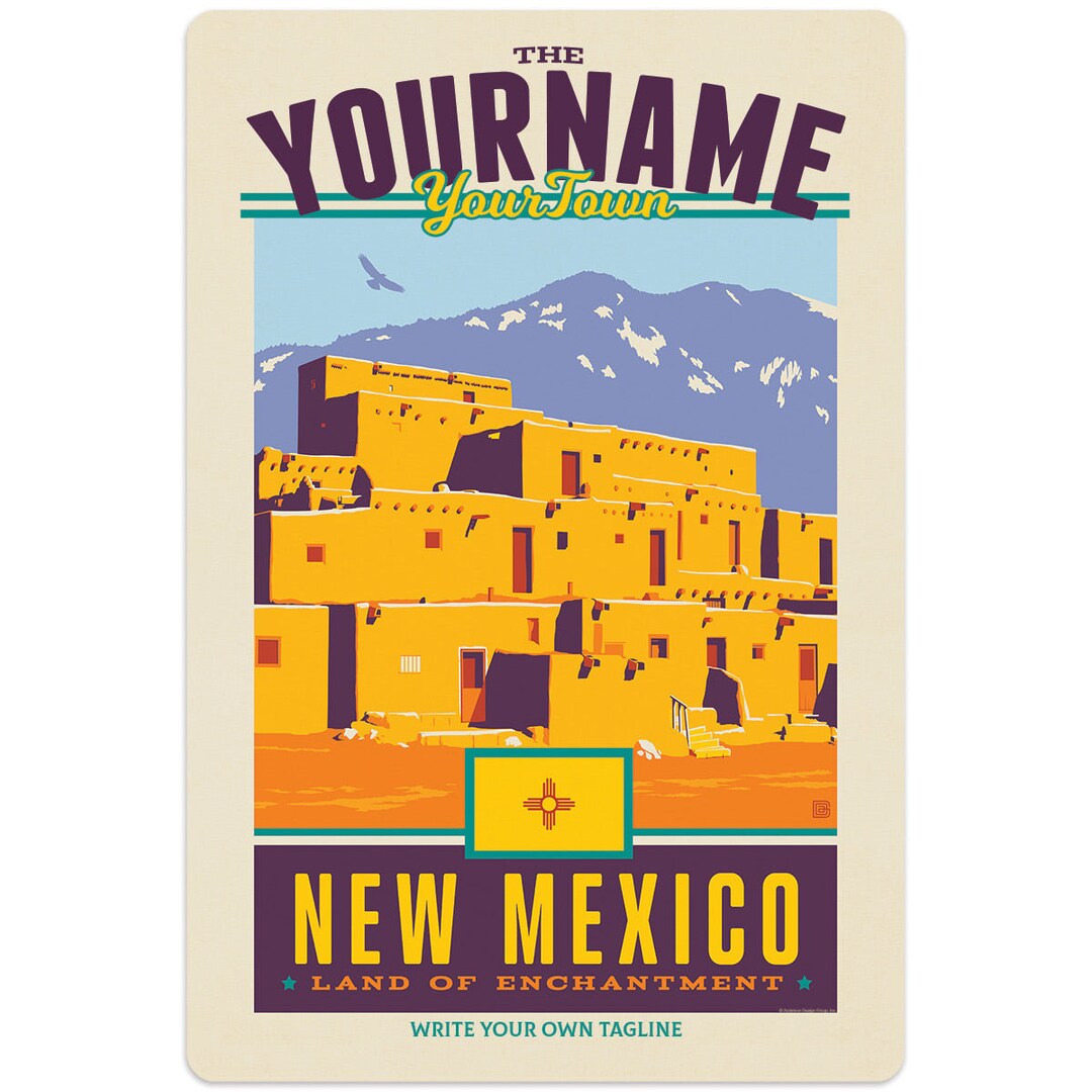 Personalized Decal New Mexico State Pride, Peel & Stick Wall Sticker ...