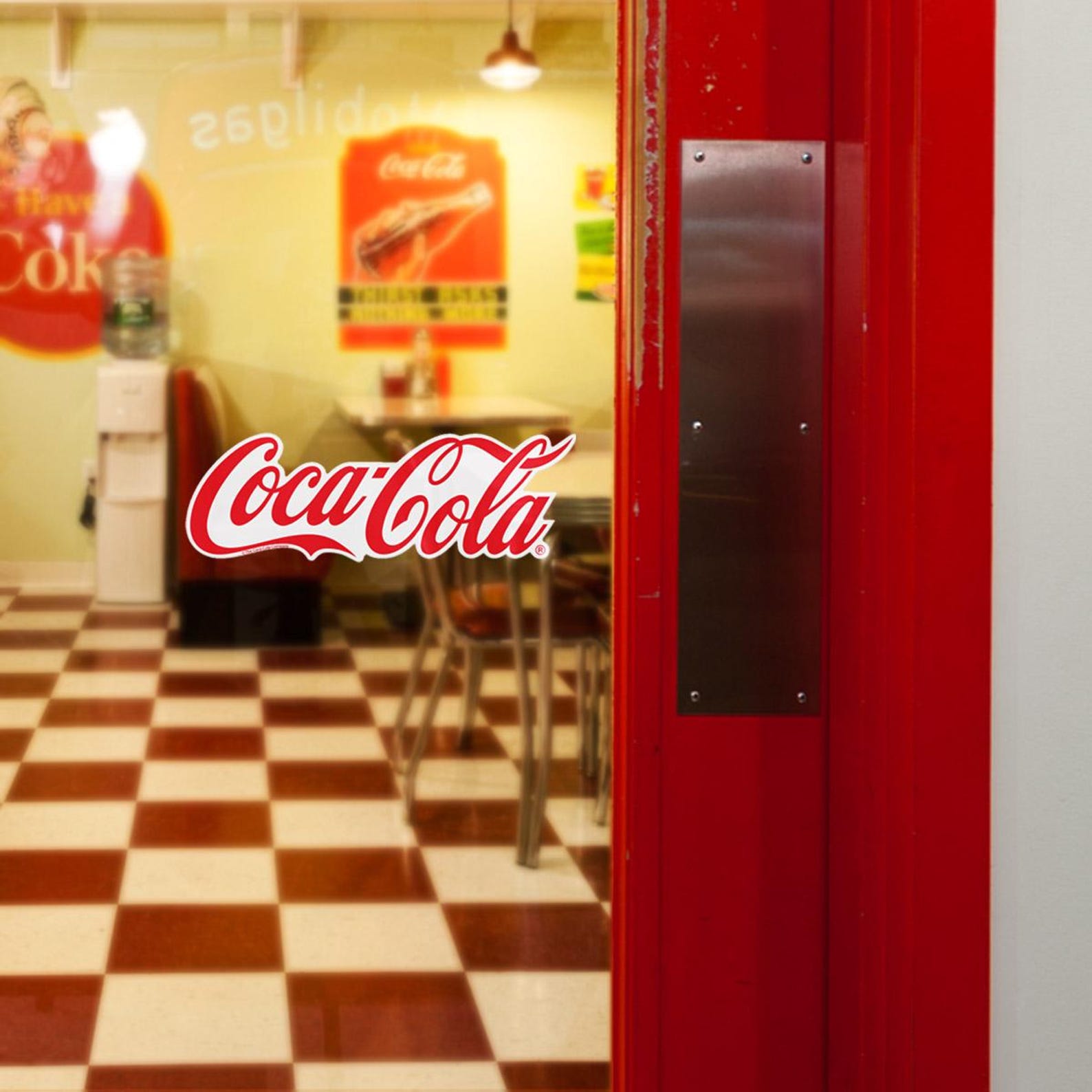 Coca-cola Classic Script Vinyl Stickers,officially Licensed by Coca ...