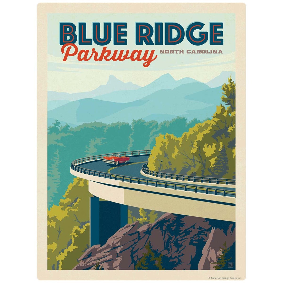 Blue Ridge Parkway North Carolina Vinyl Stickerlaptop Decalbumper ...