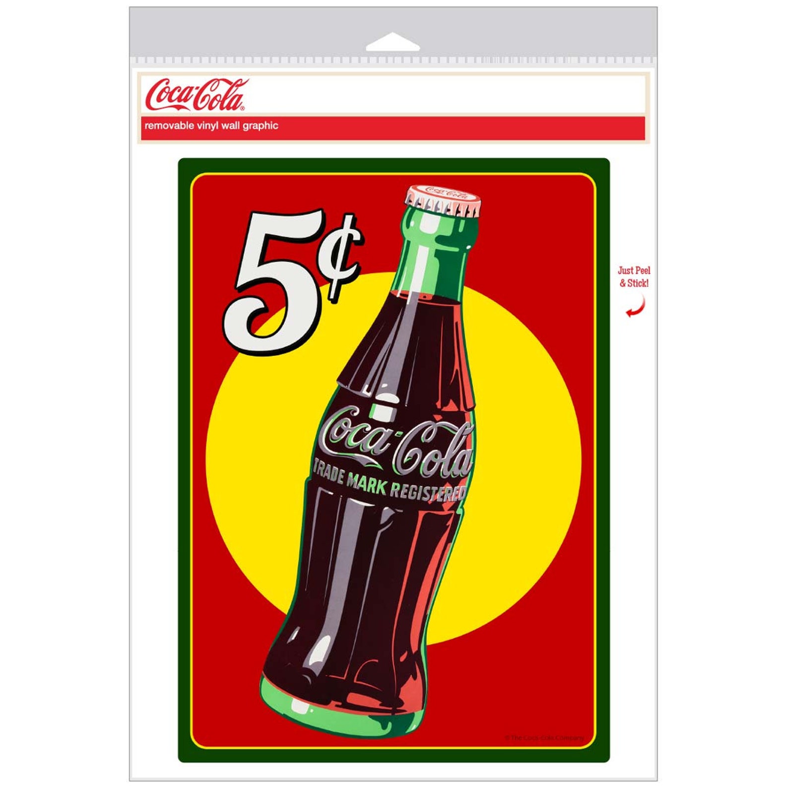 Coca-cola Decal 5 Cents Bottlevinyl Decalpeel and Stick | Etsy