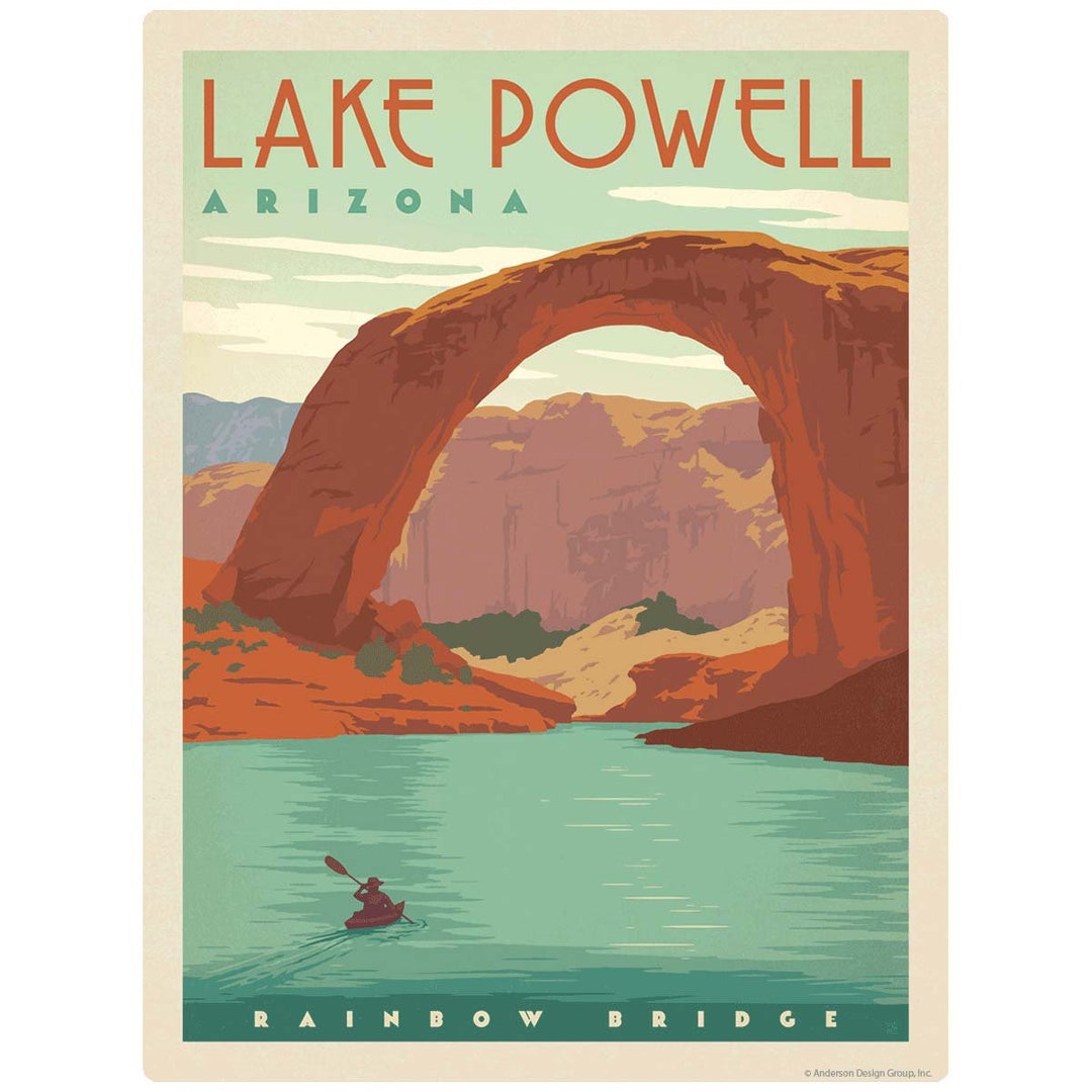 Laptop Decal: Lake Powell Rainbow Bridge Arizona Vinyl Sticker–bumper ...