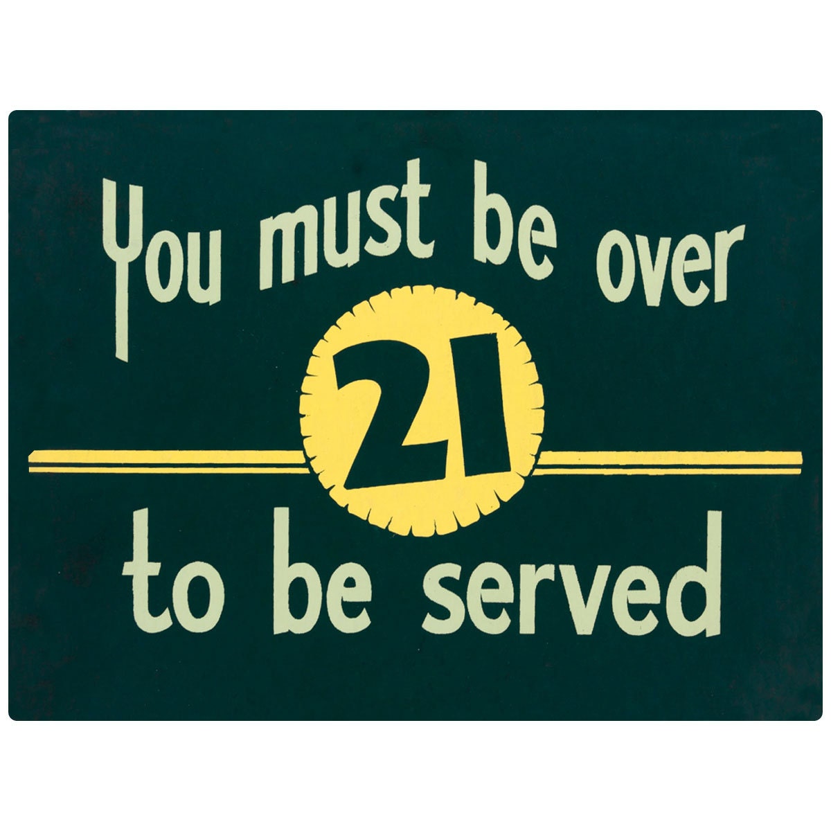 Over 21 Served Bar Wall Decal - Etsy