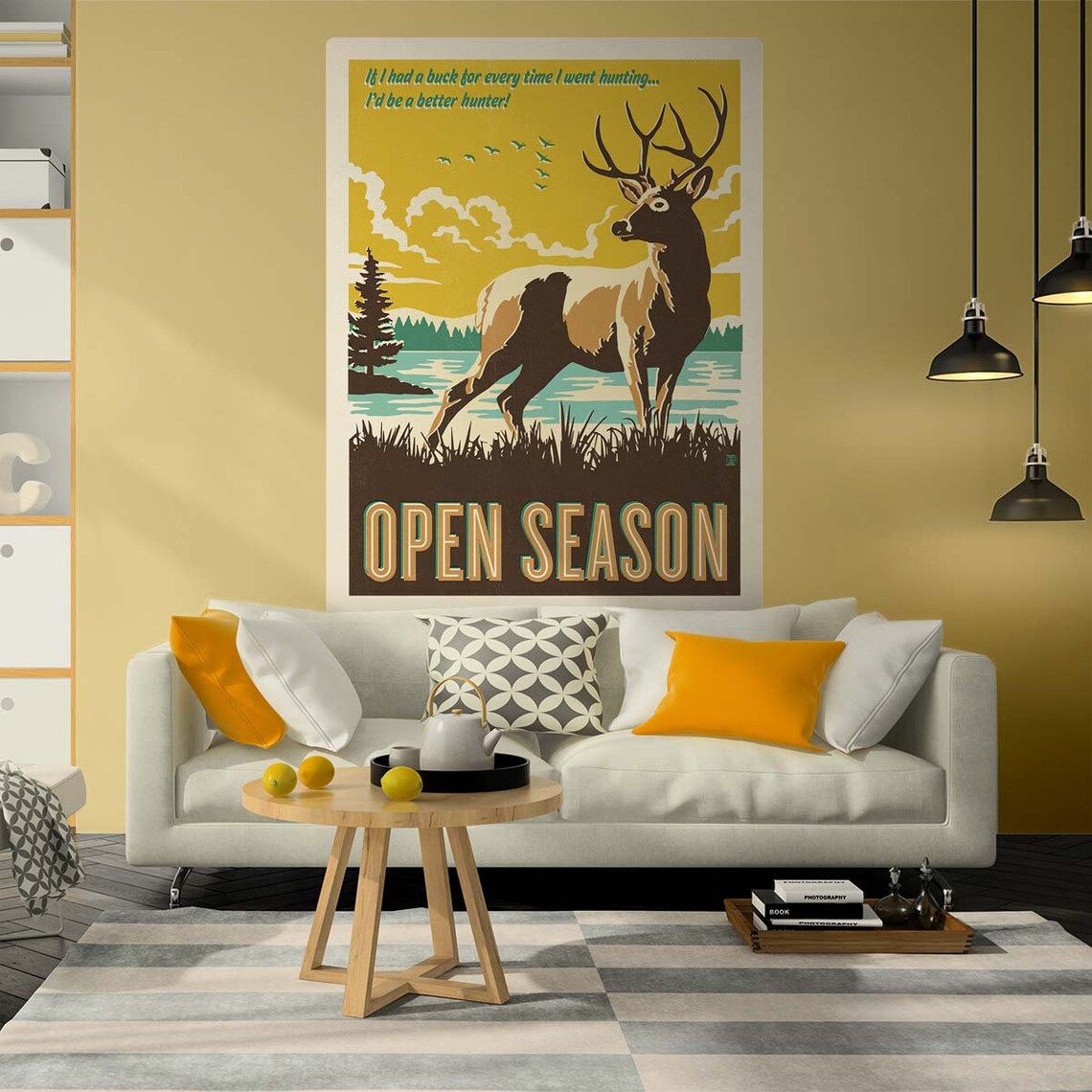 Buck Open Season Decalpeel and Stick Graphicremovable Wall - Etsy