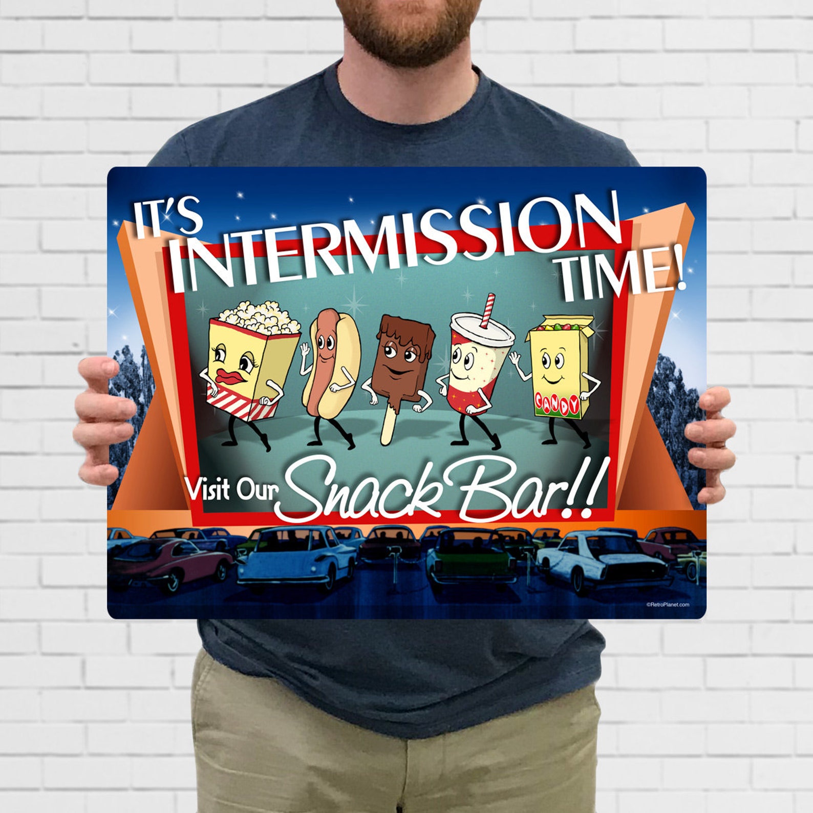 Intermission Time Snack Bar Wall Decal Lobby Dancing - Etsy