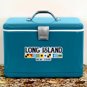 Bumper Sticker; Long Island NY Nautical Flag Large Vinyl Sticker, for ...