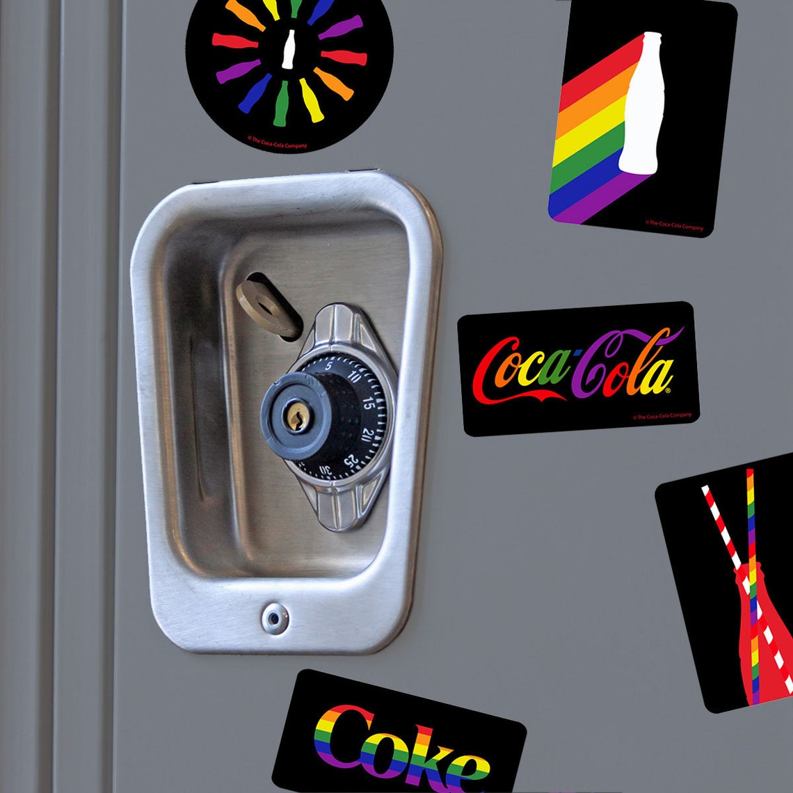 Coca-cola Rainbow & Black LGBTQ Pride Sticker Set of 5 Gloss - Etsy