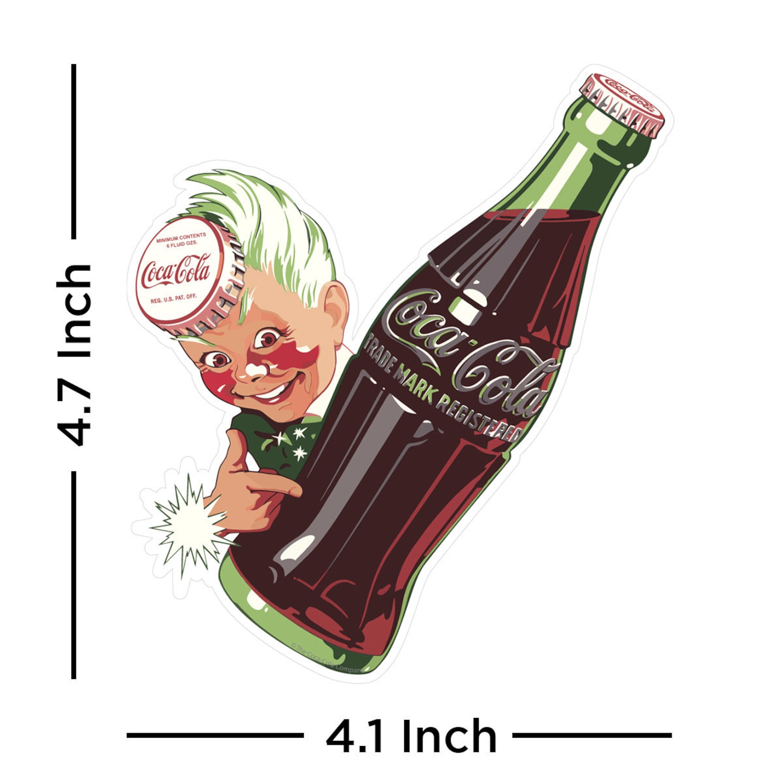 Coca-cola Vinyl Sticker, Sprite Boy, Coke Bottle - Officially Licensed ...