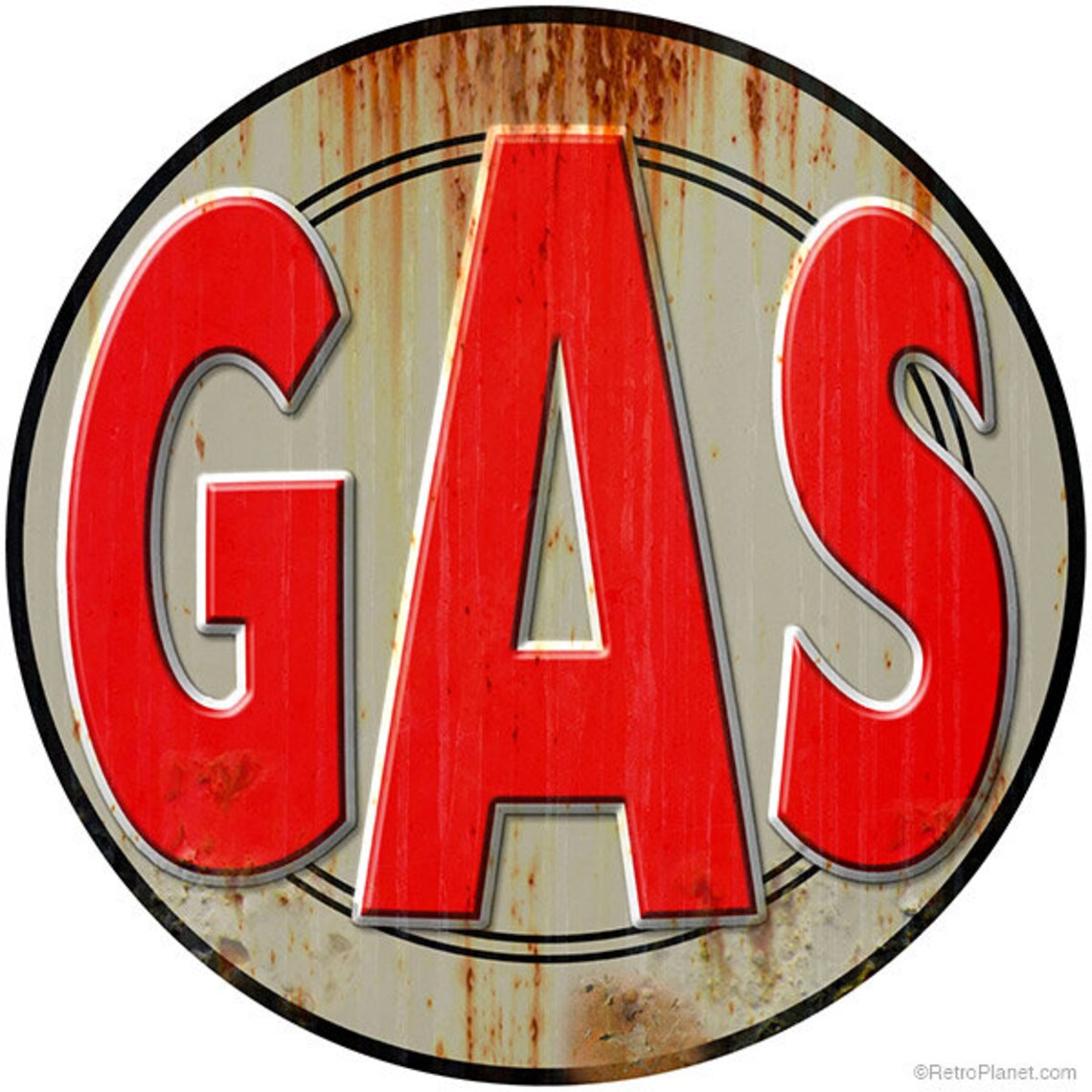 Gas Station Gasoline Weathered Wall Decal | Etsy