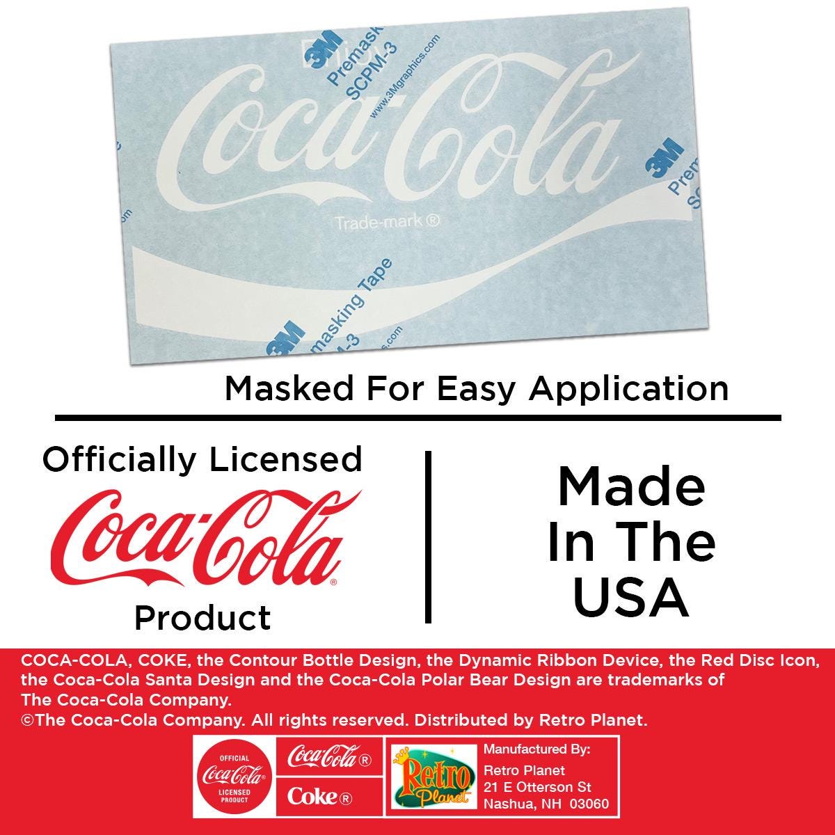 Coca-cola Script Cut Out Vinyl Sticker, 1970s Style Decal for Laptop ...