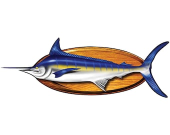 Marlin Cutout - Etsy