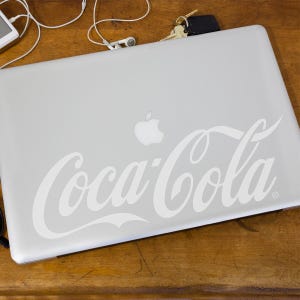 Coca-cola Script Cut Out Vinyl Stickers, Decals for Laptop, Fridge ...