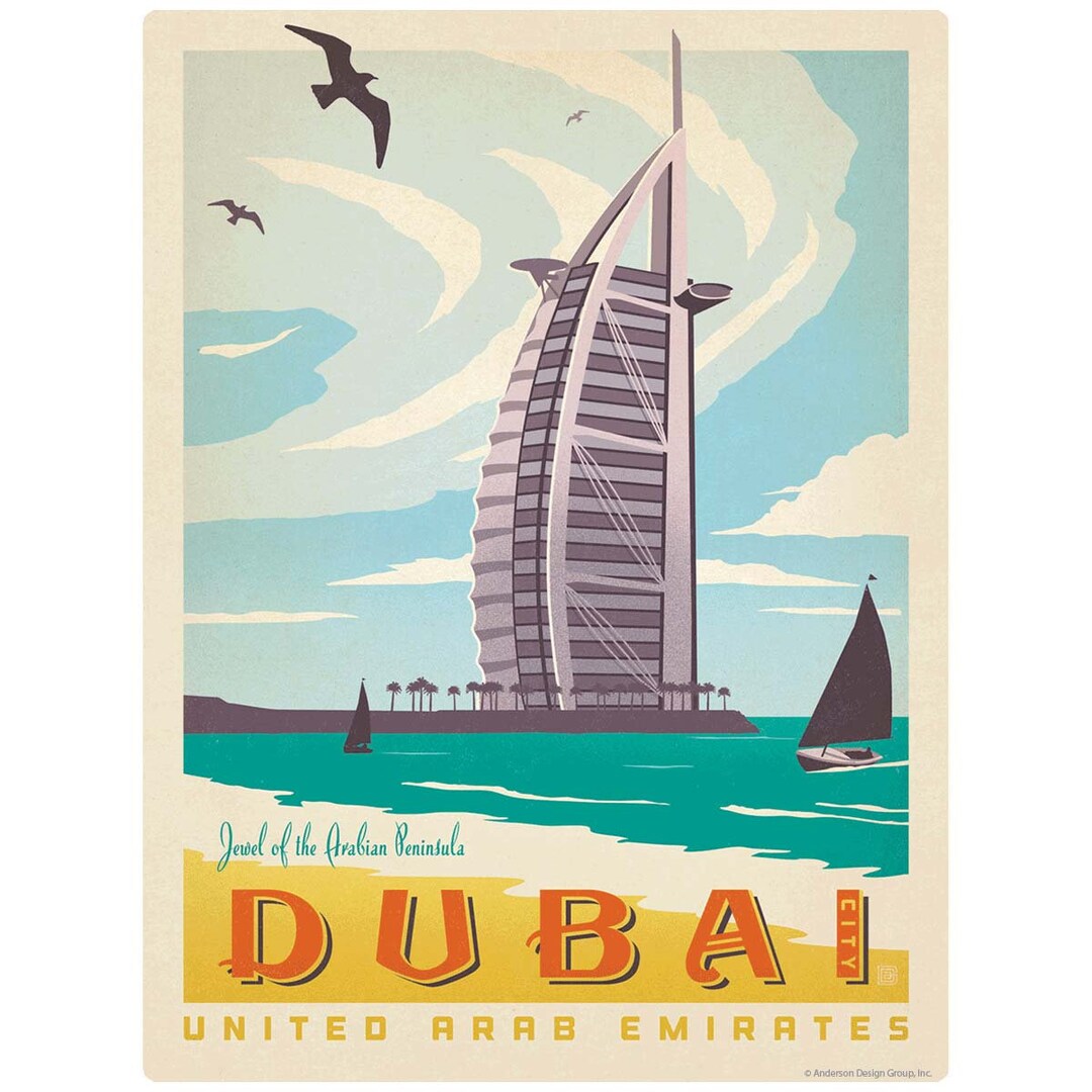 Bumper Sticker: Dubai United Arab Emirates Vinyl Sticker–laptop Decal ...