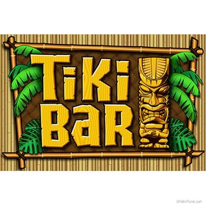 Wall Decal, Tiki Bar Wall Graphic, for Lounge, Home, Restaurant, Island ...