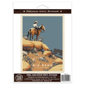 Vinyl Sticker Big Bend National Park Texas, Laptop Decal, Bumper ...