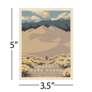 Great Sand Dunes National Park Colorado Vinyl Sticker–laptop Decal ...