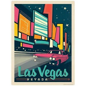 Las Vegas Strip Nevada Decal Peel and Stick, US Travel Souvenir Wall ...